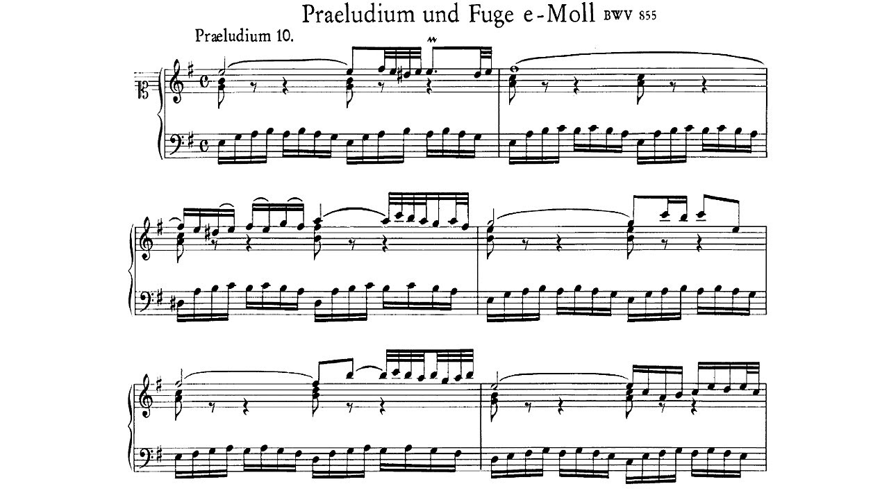 JS Bach: Prelude and Fugue in E minor BWV 855 - Robert Riefling, 1958 ...