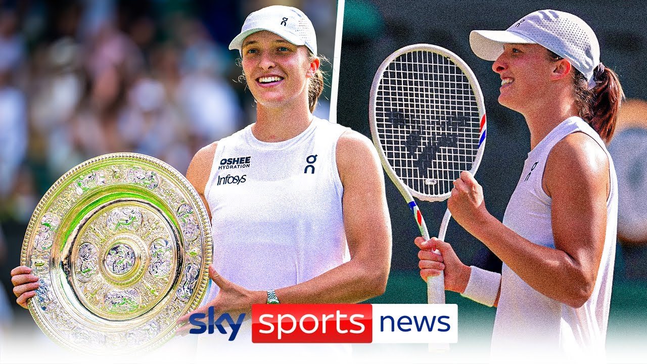 Iga Swiatek becomes Wimbledon champion for the first time - YouTube