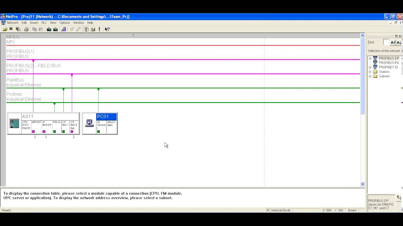 PCS7 V8 SITRAIN Siemens Pt. 105 - NetPro configuration in the OS ...