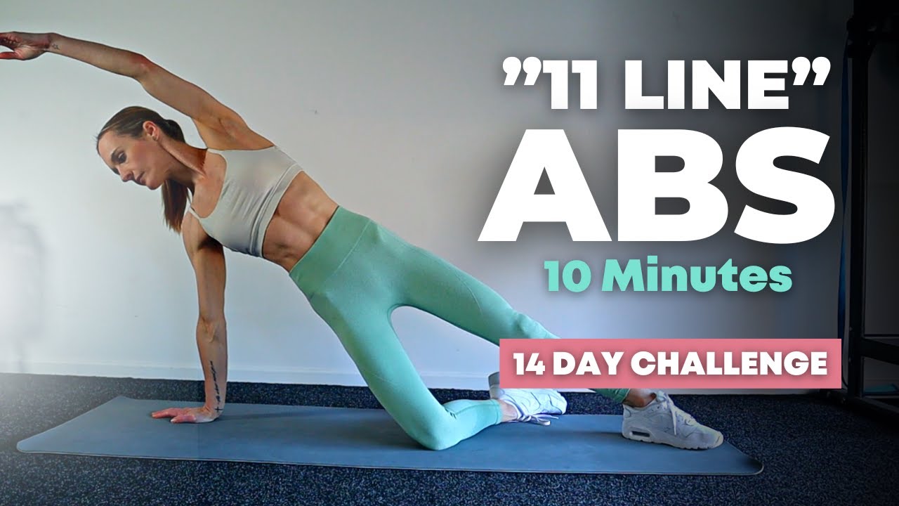 11 LINE ABS Workout (10 Mins) | 14 Day Ab Challenge - Day 10 - YouTube