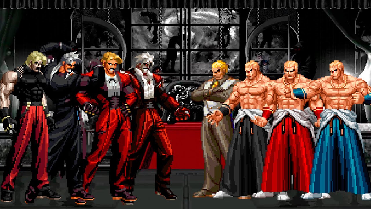 [KOF Mugen] Rugal Team vs Geese Team - YouTube