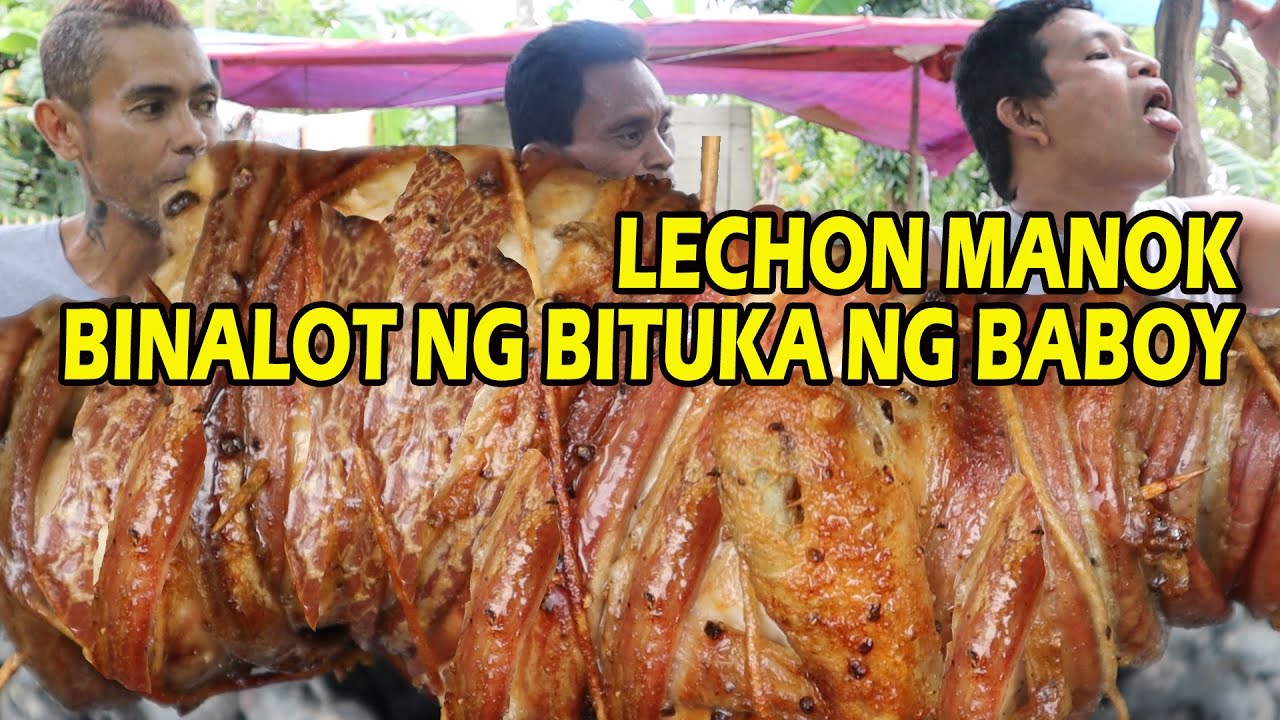 LECHON MANOK BINALOT NG BITUKA - YouTube