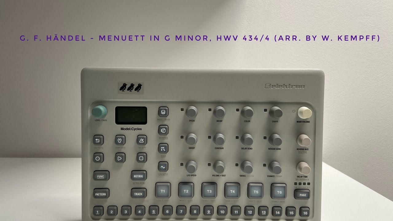 G. F. Händel - Menuett in G Minor, HWV 434/4 (Arr. by Wilhelm Kempff ...
