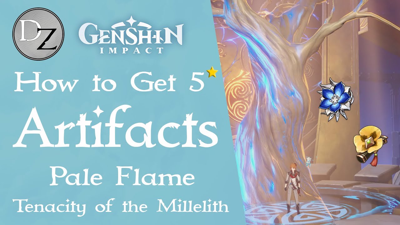 Genshin Impact - How to Get 5 Stars Artifact | Pale Flame | Tenacity of ...