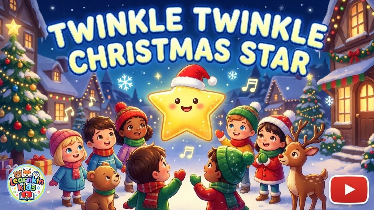 Twinkle Twinkle Christmas Star | Christmas Song for Kids | Holiday ...