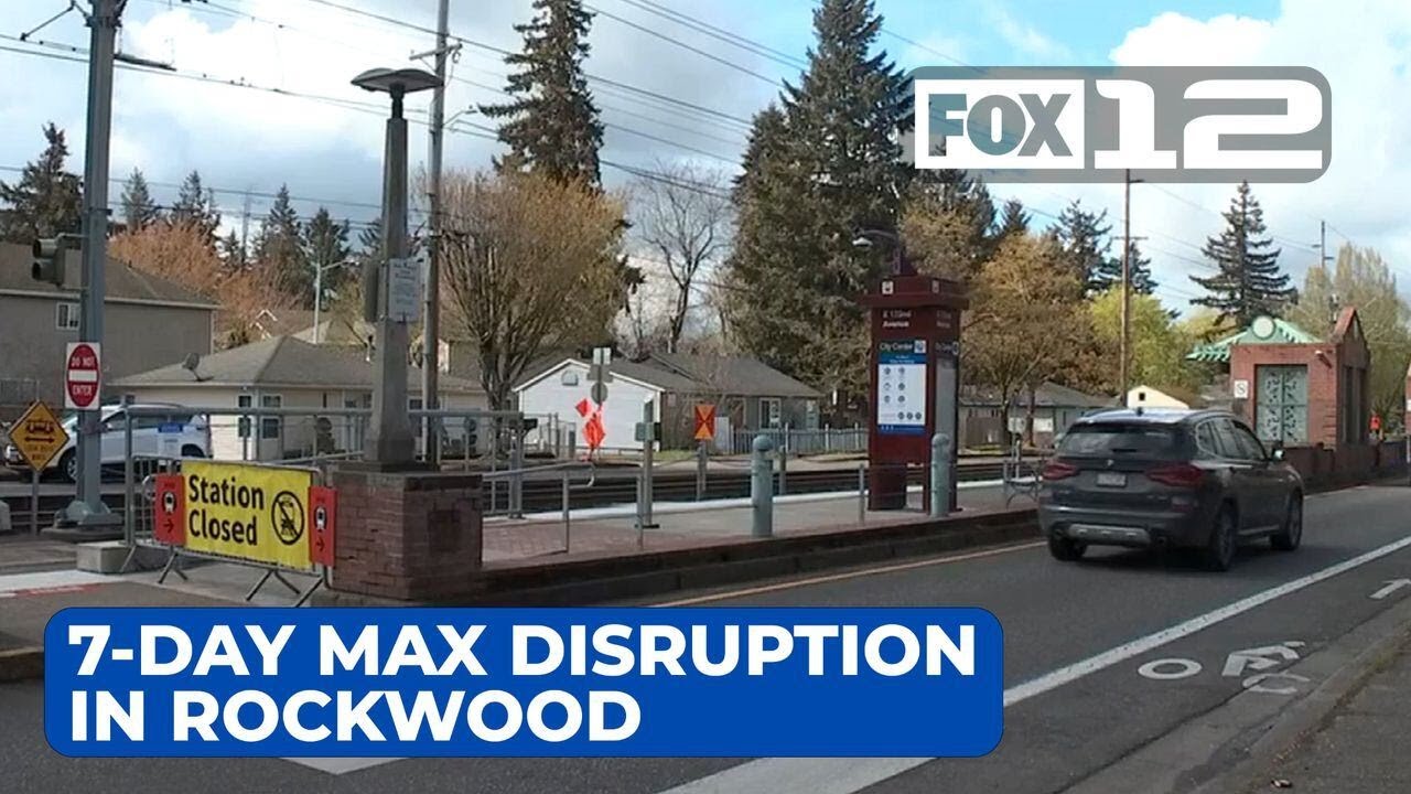 MAX Blue Line service through Rockwood disrupted for improvements - YouTube