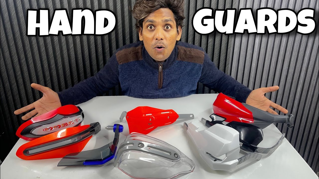 Hand guards for bikes and scooty | Bykrz Gadgets | - YouTube