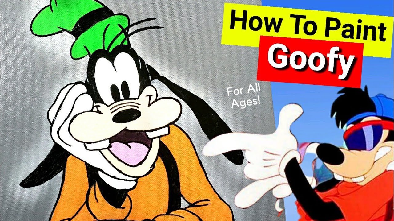 How To Paint Goofy For Beginners - YouTube
