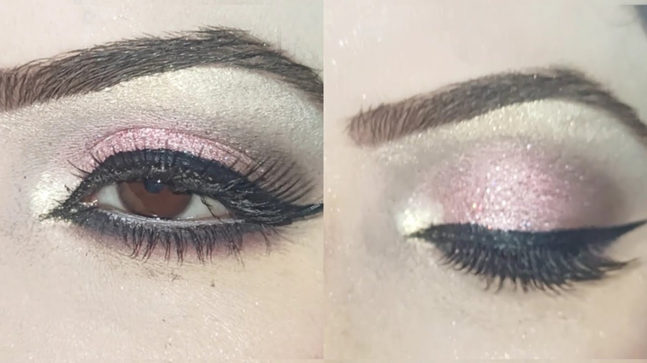 Soft & simple Eyes Makeup for Beginners by Moon's Beauty Parlour - YouTube