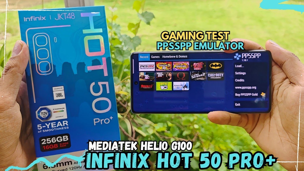 FULL HD..!! GAMING TEST Game PSP On INFINIX HOT 50 PRO+ | Mediatek ...