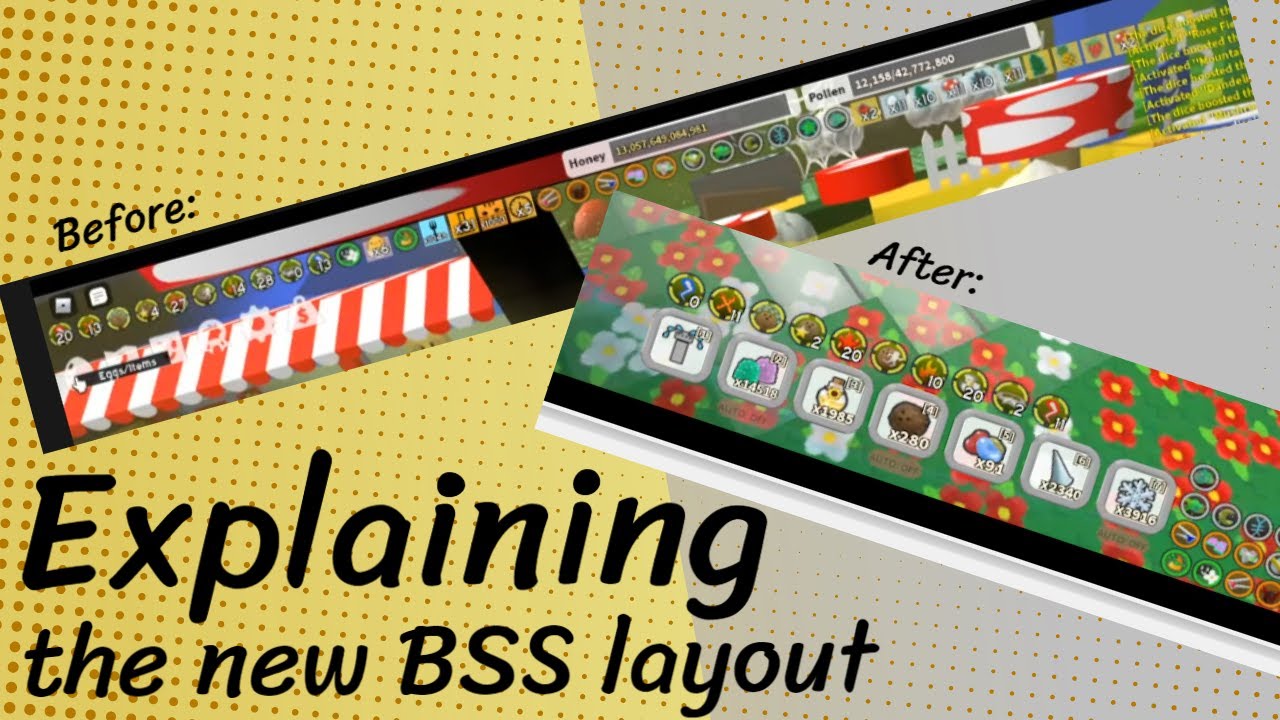 Explaining the new BSS icon layout - Bee Swarm Simulator - YouTube