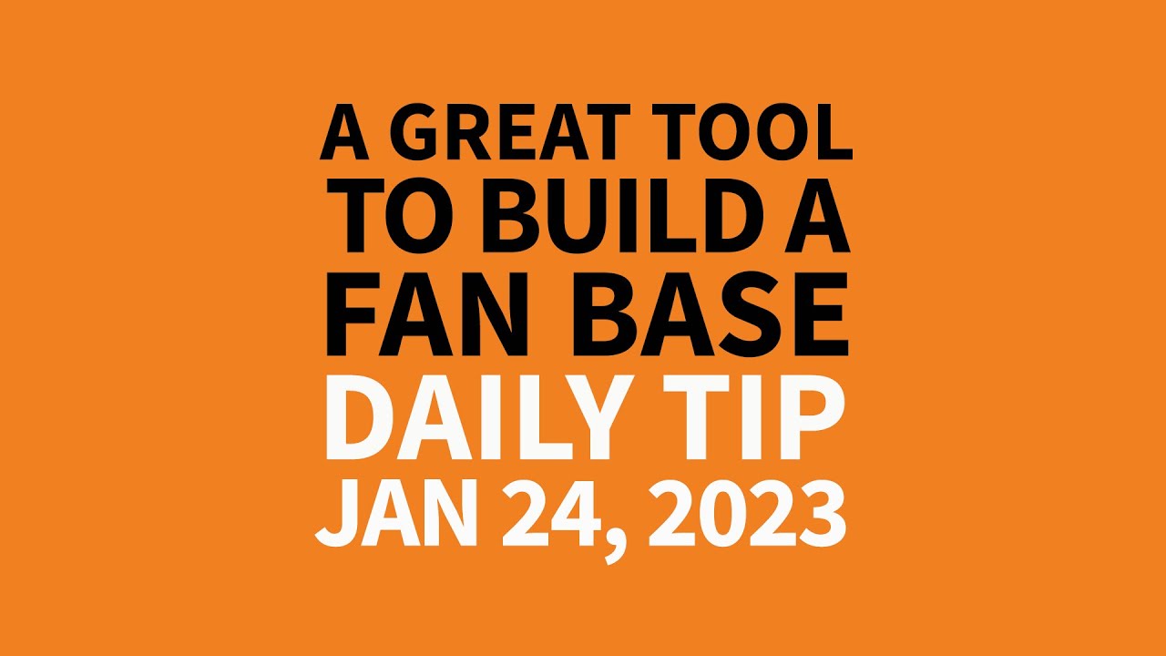 A Great Tool to Build a Fan Base - YouTube