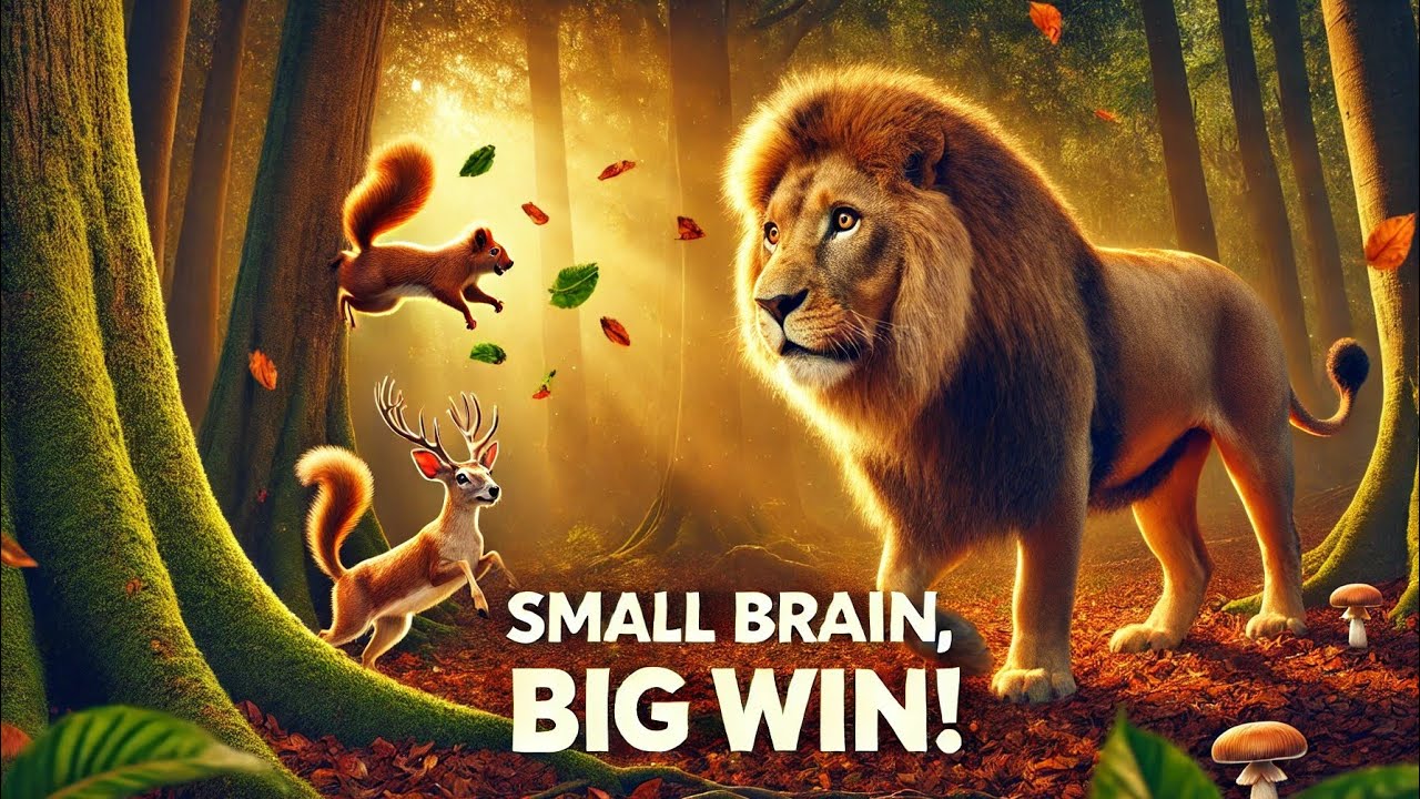 चतुर गिलहरी और शेर । "The Clever Squirrel’s Trick: How a Tiny Brain ...