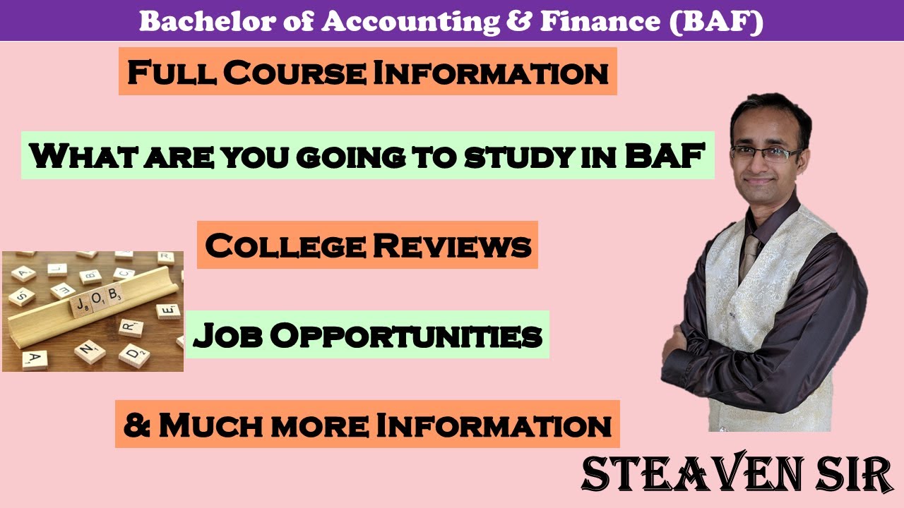 Bachelor of Accounting & Finance (BAF)| Full Course Information ...