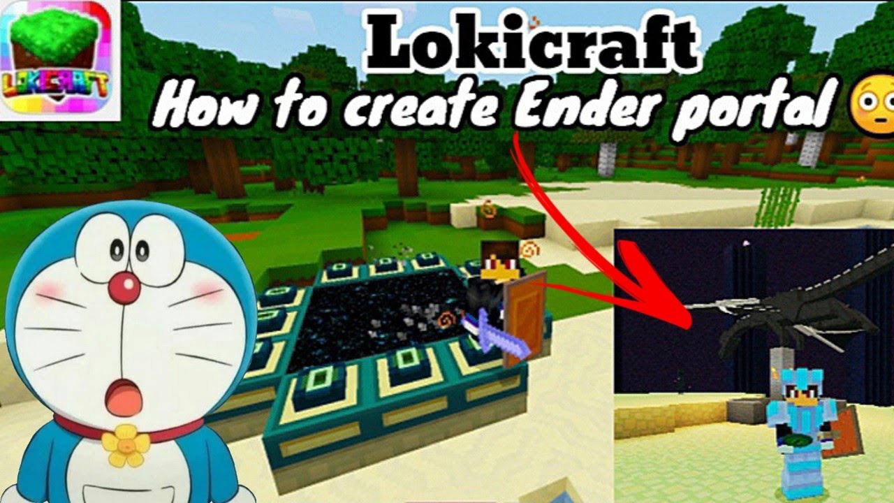 How To Make END PORTAL in Lokicraft😲How to create Ender portal ...