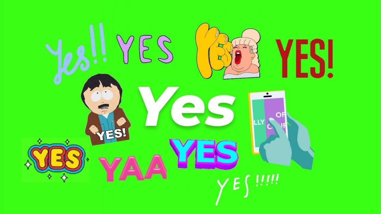 Animated Yes Text Title Green Screen Pack (Free Download) - YouTube