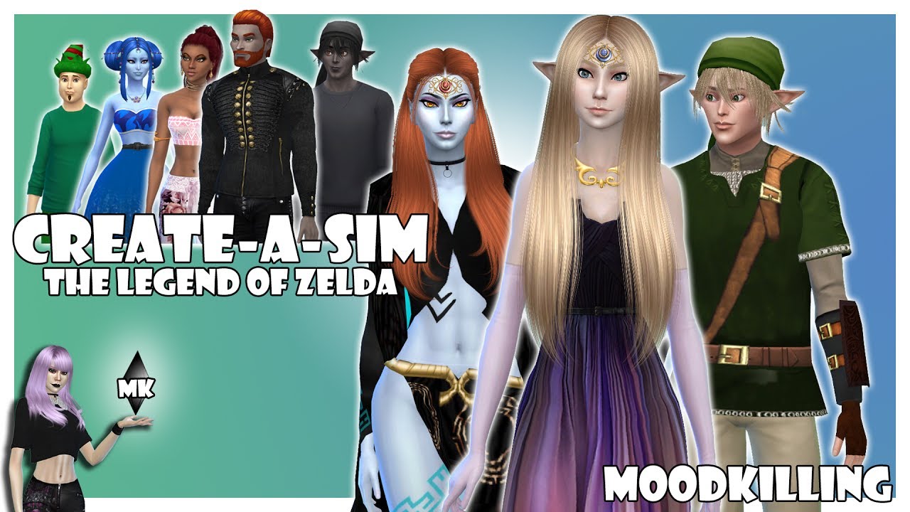 Sims 4 CAS - Legend of Zelda - YouTube