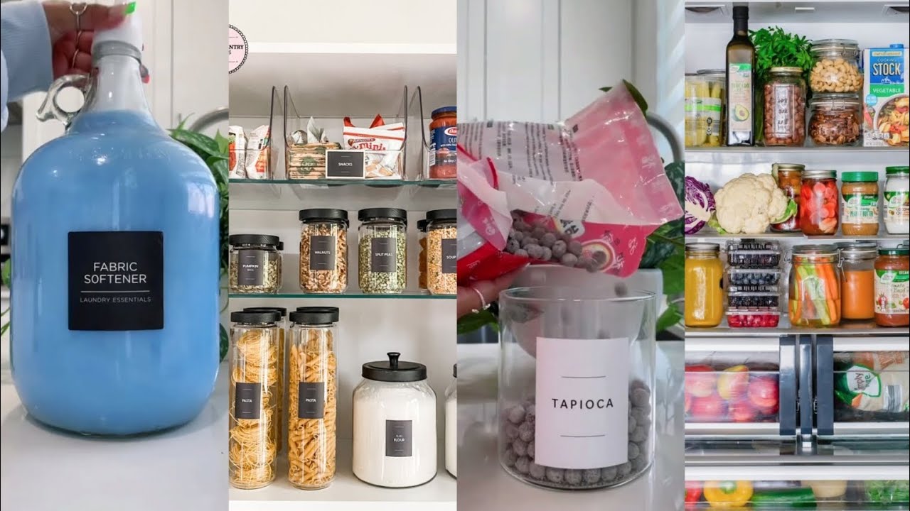 Organization and Restocking | kitchen Restocks | Asmr - YouTube