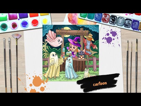 coloring - cartoon - YouTube