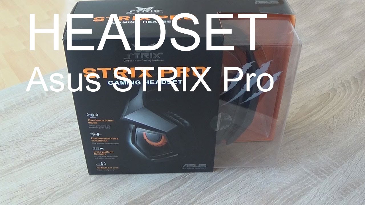 HEADSET Asus STRIX Pro - YouTube