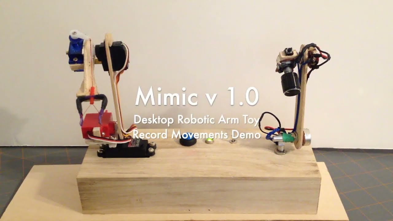 Mimic: Robotic Desktop Arm Arduino project - YouTube
