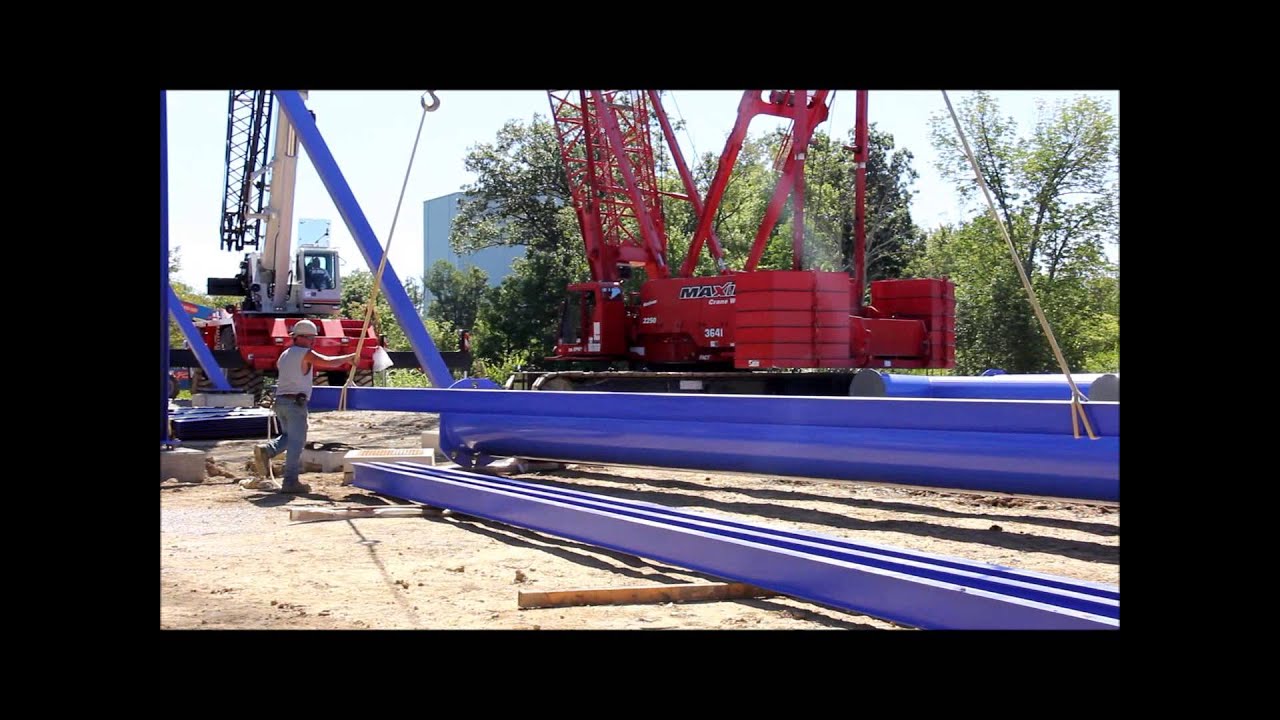 Banshee roller coaster at Kings Island construction - YouTube