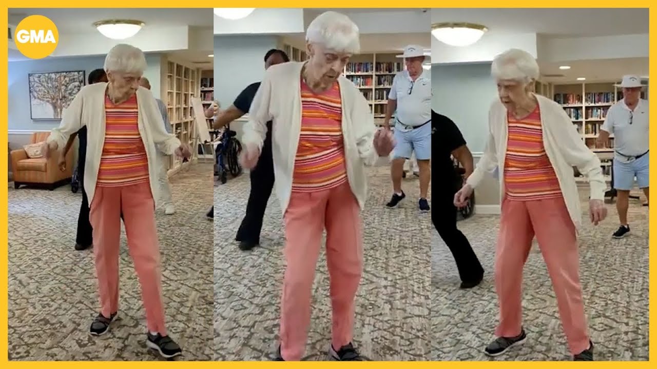 90-year-old former Rockette's hips still don't lie - YouTube