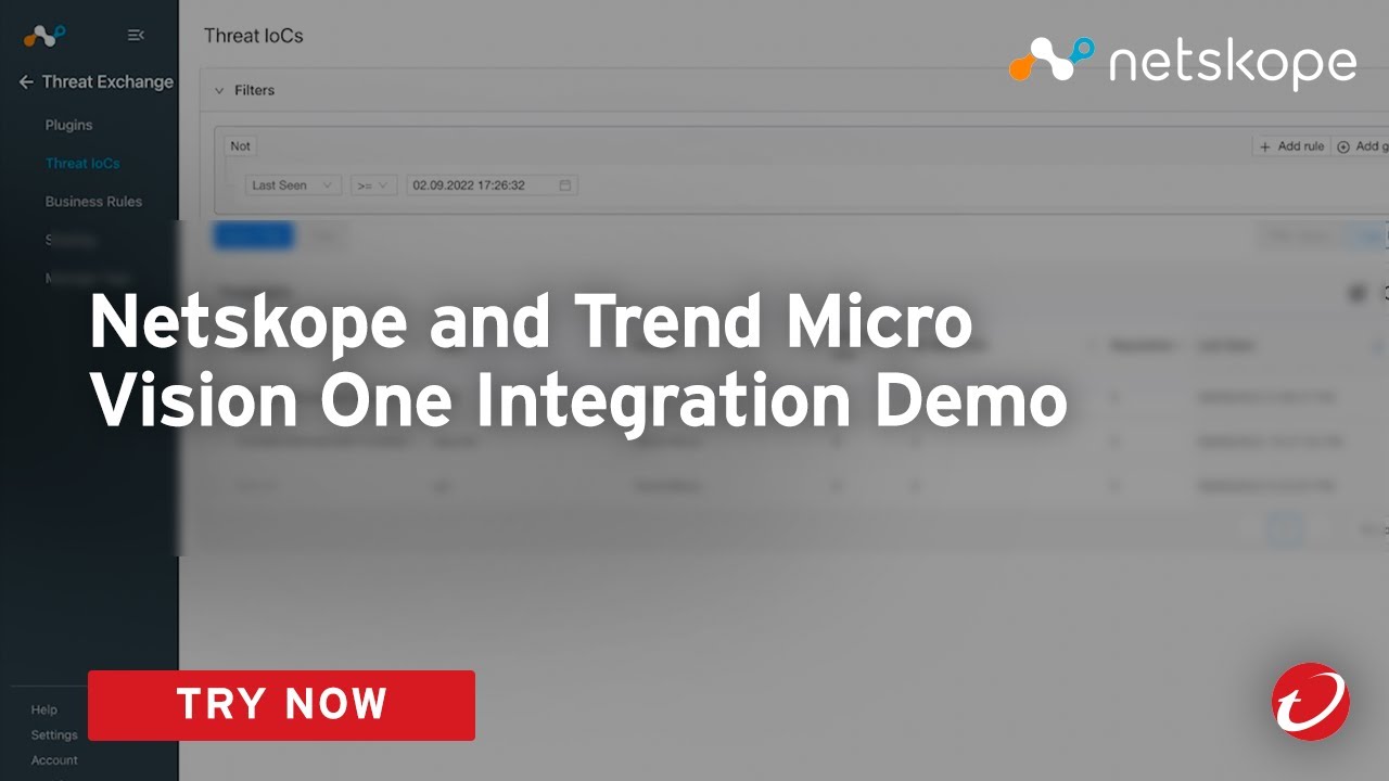 Netskope and Trend Micro Vision One Integration Demo - YouTube