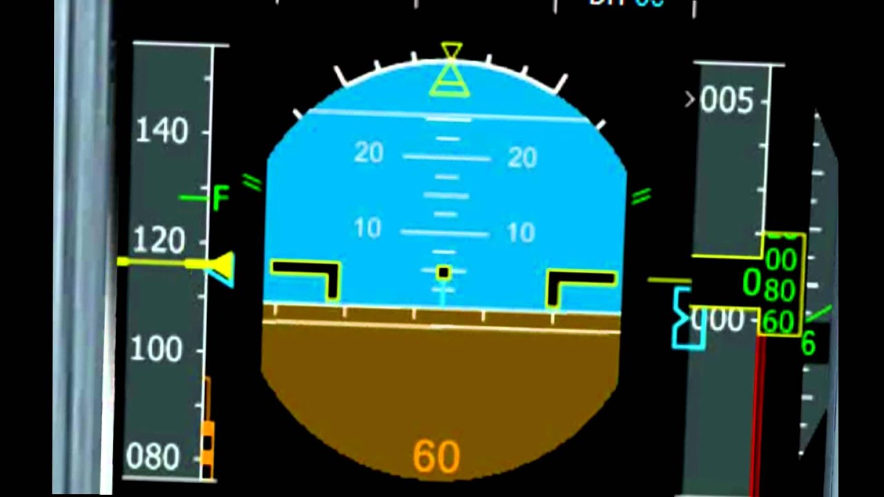 Airbus A318 landing - Primary Flight Display View - YouTube