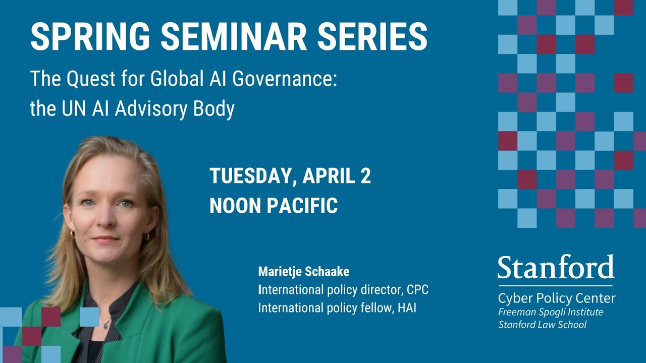 The Quest for Global AI Governance: the UN AI Advisory Body - YouTube