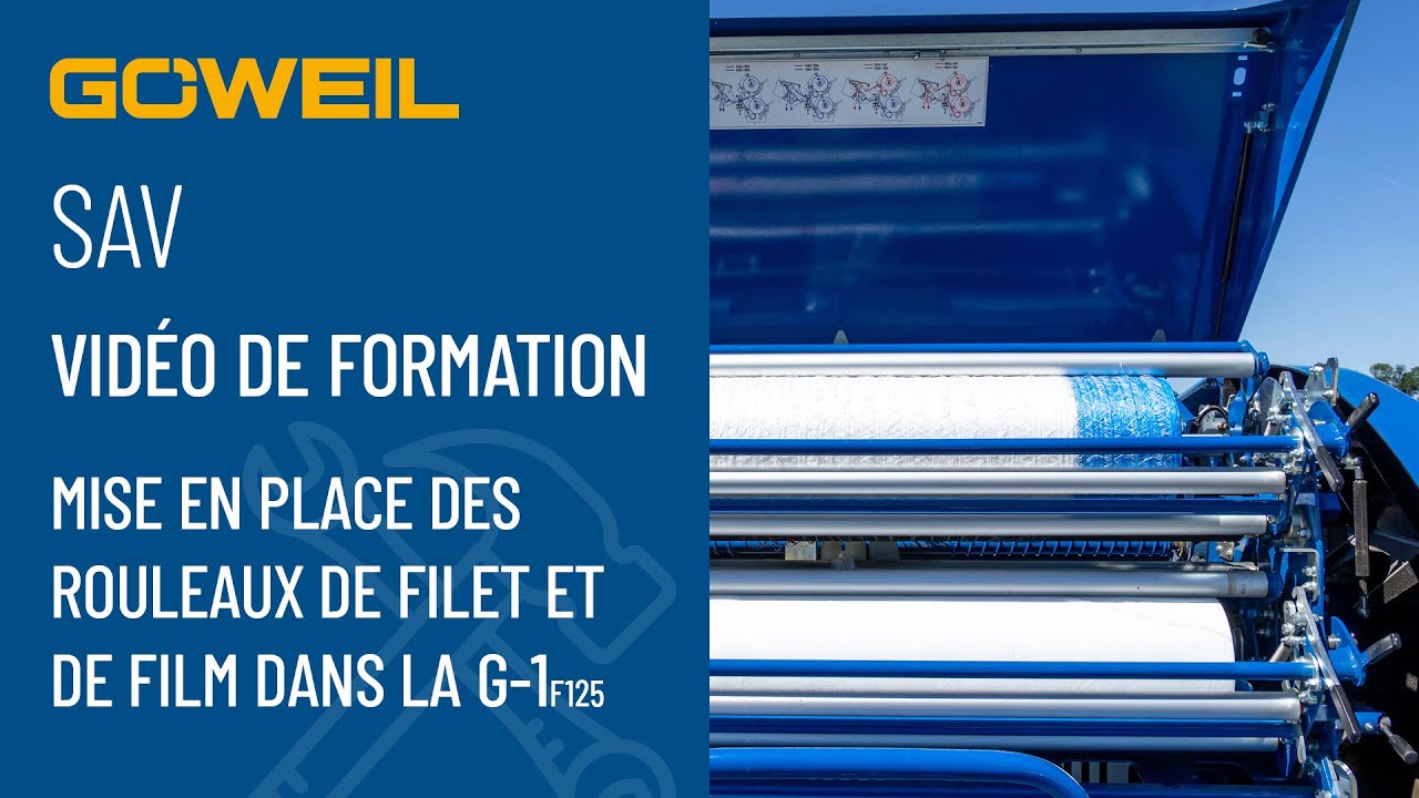 Vidéo de formation : Mise en place des rouleaux de filet et de film ...
