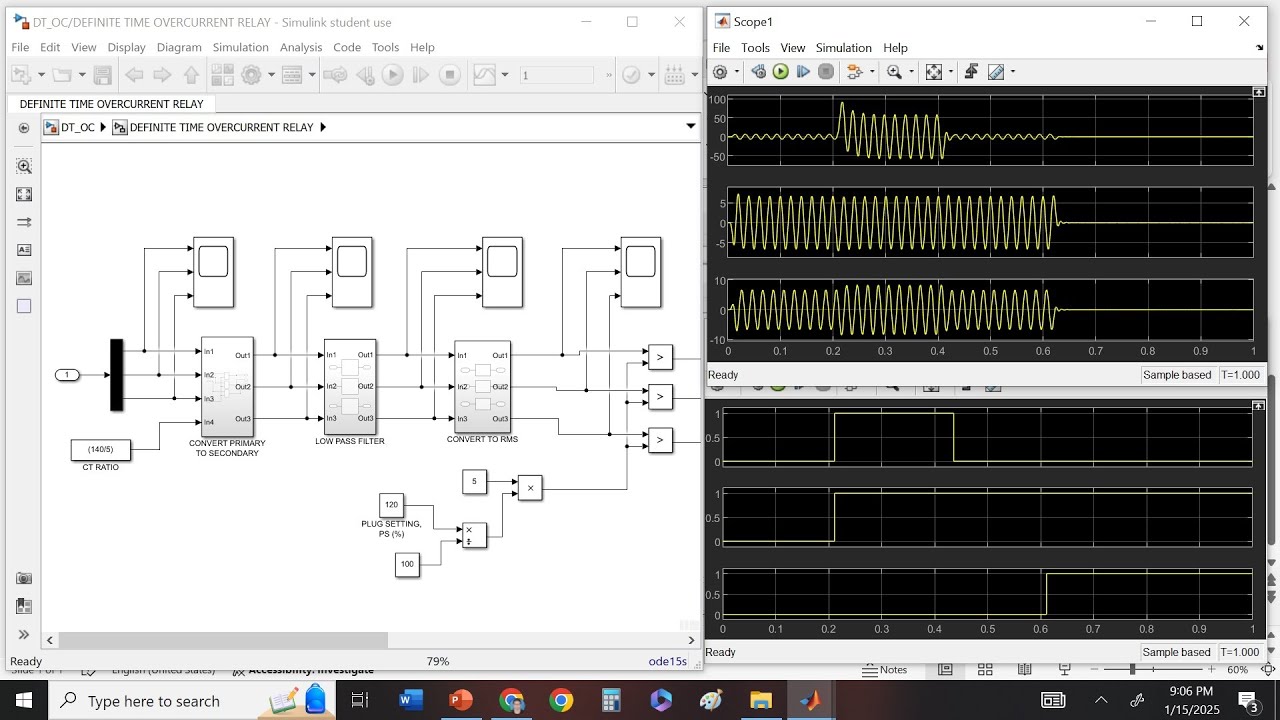MODEL AND SIMULATE DEFINITE TIME OVERCURRENT RELAY USING MATLAB ...