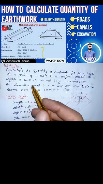 How to calculate quantity of Earthwork for Roads | Earthwork ...