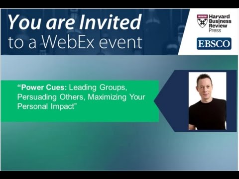 Power Cues: The Subtle Science of Leading Groups WEBINAR - YouTube