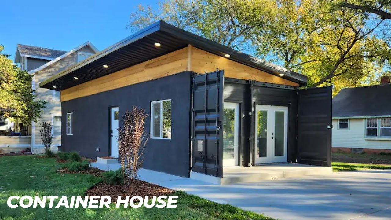 BEAUTIFUL SHIPPING CONTAINER ESCAPE- SCANDINAVIAN COMFORT - YouTube