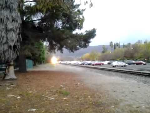 Ace 3309 cab car is going through pleasanton with ace 3101 F40PH ...