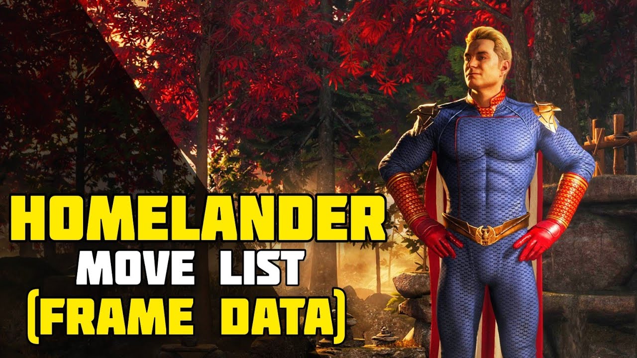 Mortal Kombat 1 - Homelander Move List with (Frame Data) - YouTube