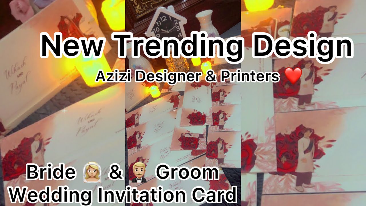 New Trending Design of Barat Wedding Invitation Card #viral #video # ...