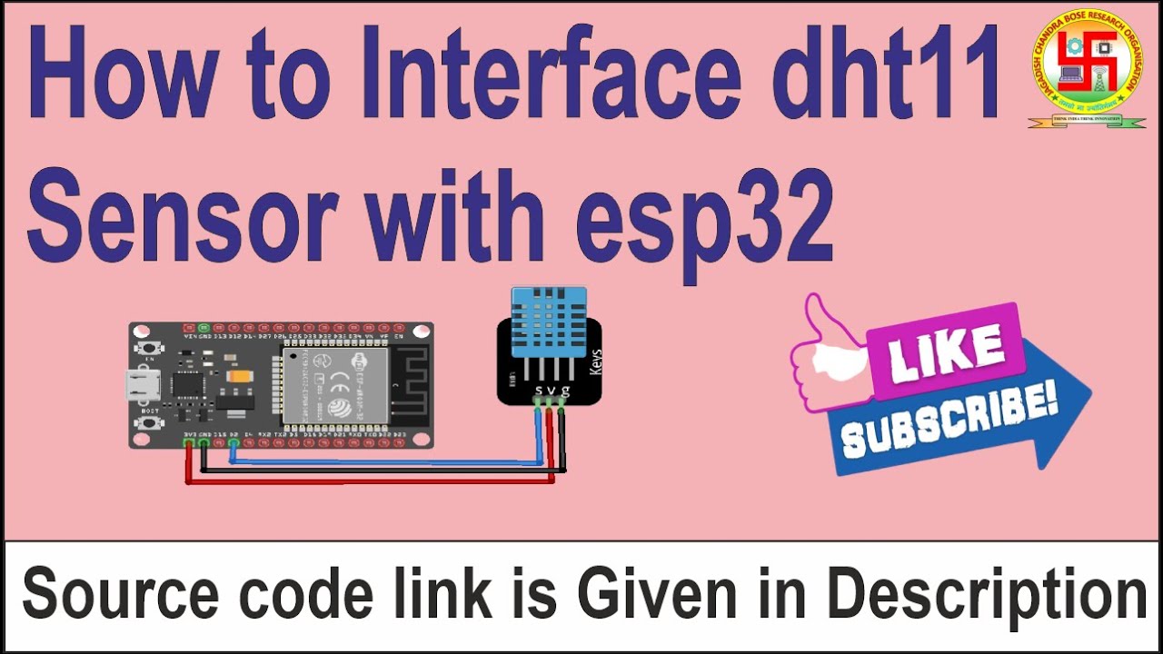 How To Interface Dht11 Sensor With Esp32 Youtube