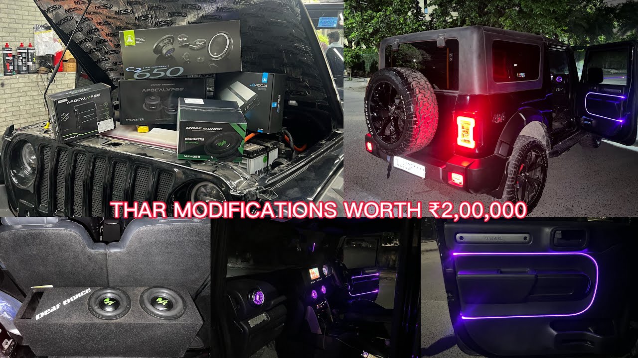 Installing 8" dual subwoofer in thar | best fog lights for thar | best ...