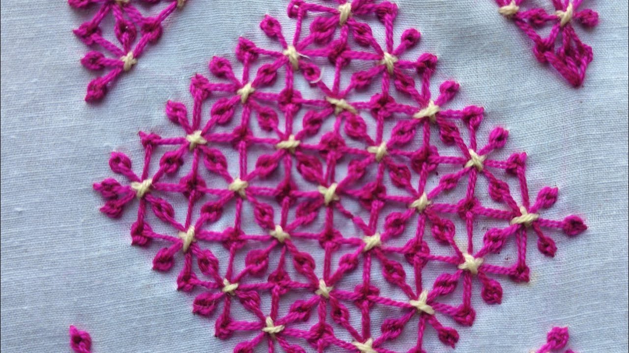 hand stitch elegant stitch table cloth design new design - YouTube