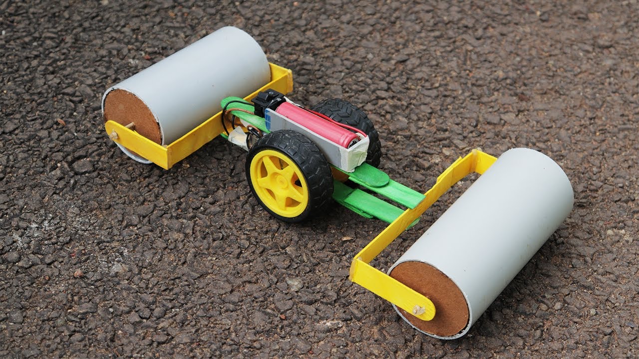 how to make road roller - YouTube