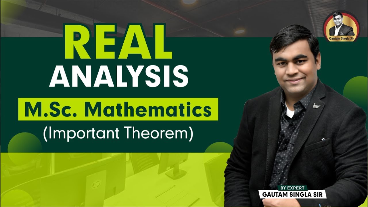 🔥🔥Real Analysis M.Sc. Mathematics - YouTube