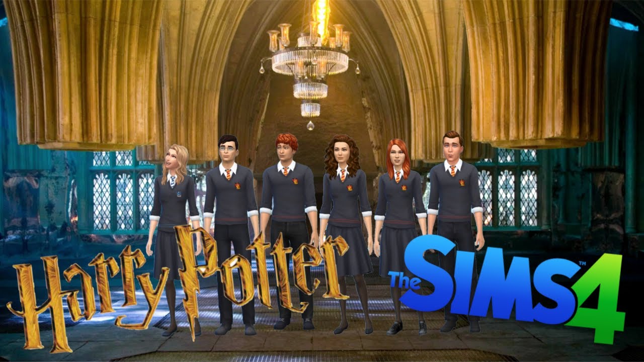 Creating the Harry Potter Movie Characters || The Sims 4 CAS || Collab ...