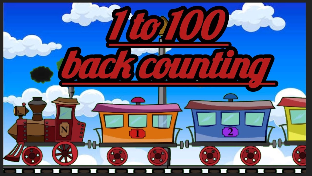 Backward Counting 100 to 1| Reverse Counting I 100 to 1| Back Counting ...