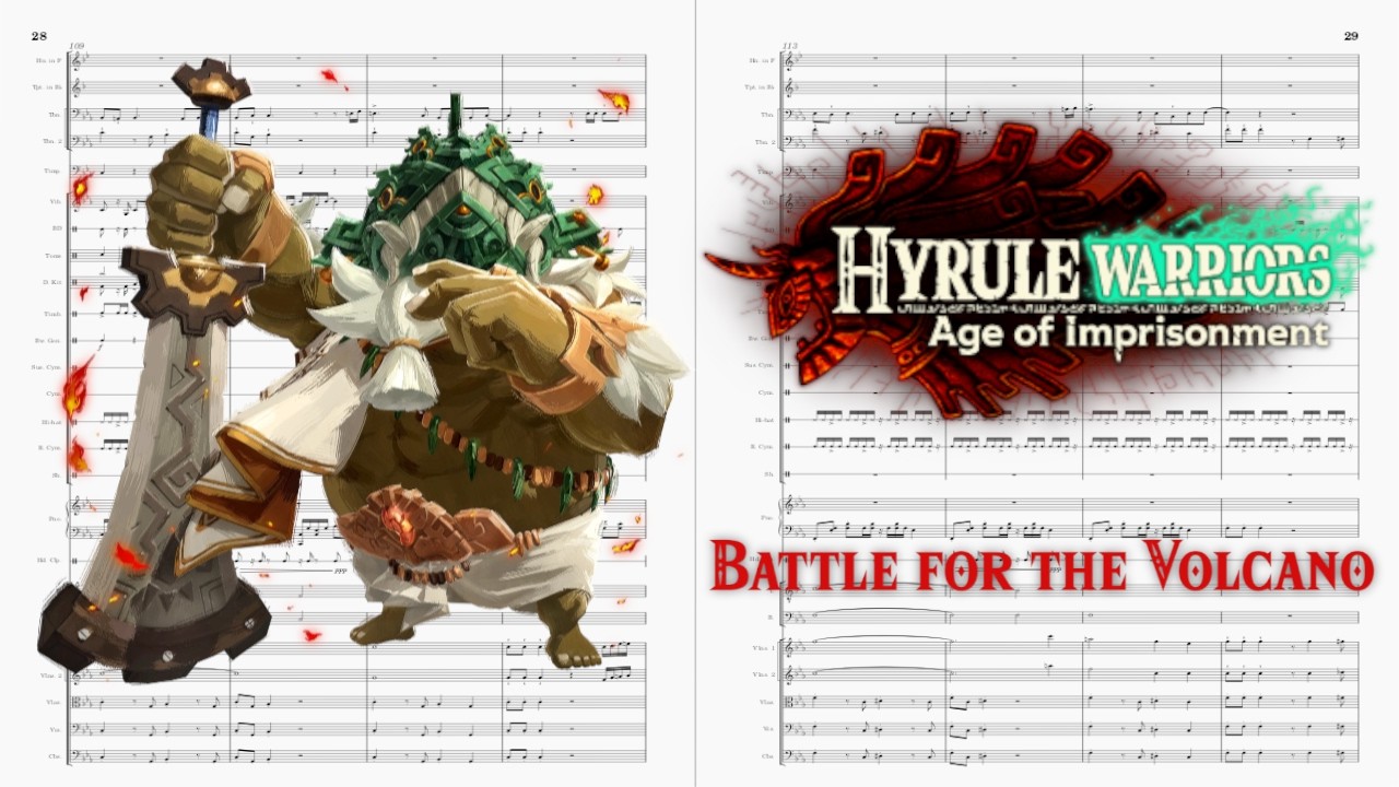 Battle for the Volcano - Hyrule Warriors: Age of Imprisonment [Sheet ...