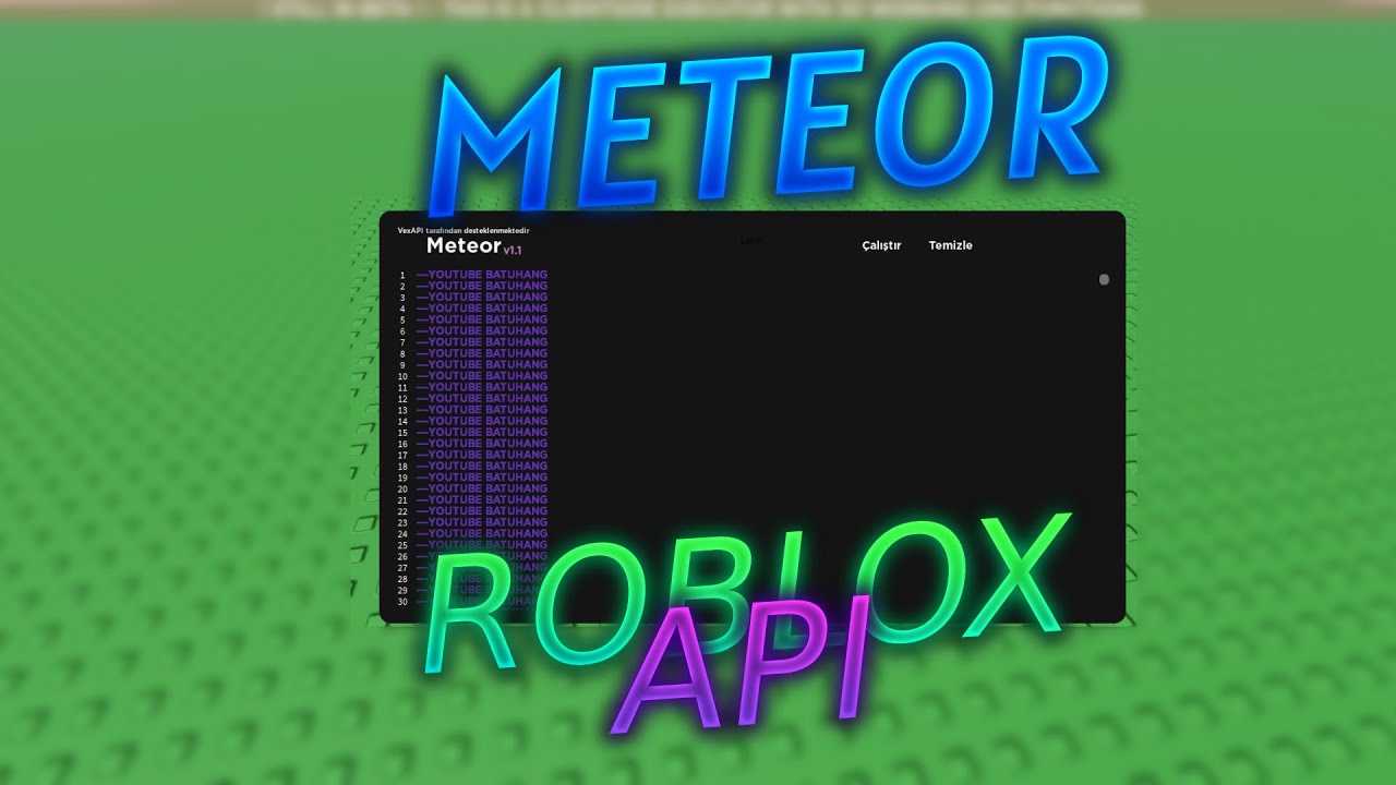 Roblox Meteor API (Beta) - Exploiting - YouTube