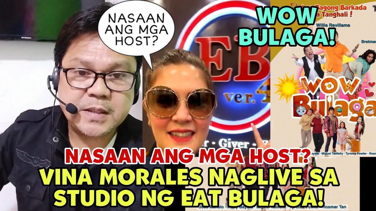NASAAN ANG MGA HOST? VINA MORALES NAGLIVE SA STUDIO NG EAT BULAGA! WOW ...