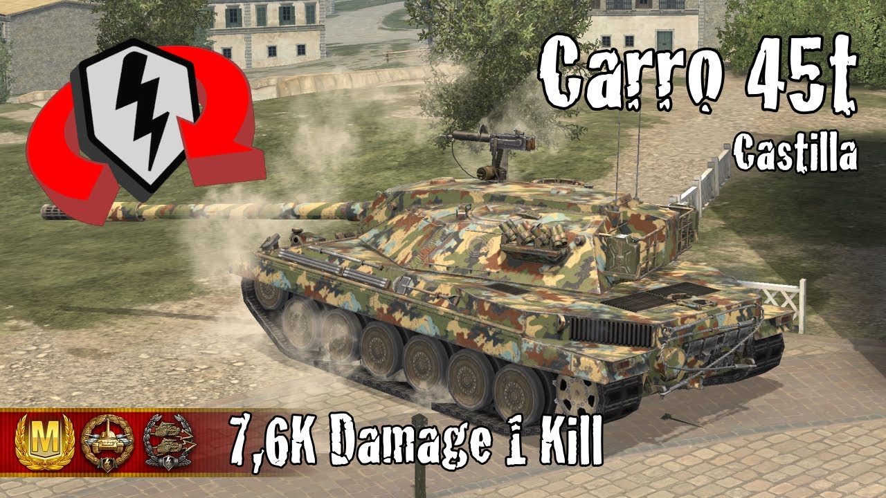 Carro da Combattimento 45t | 7,6K Damage 1 Kill | WoT Blitz Replays ...