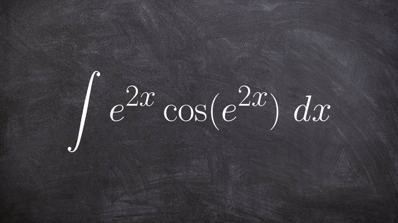 Integrate the cosine of an exponential expression - YouTube